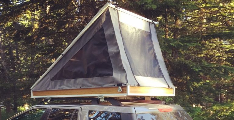 A DIY rooftop tent